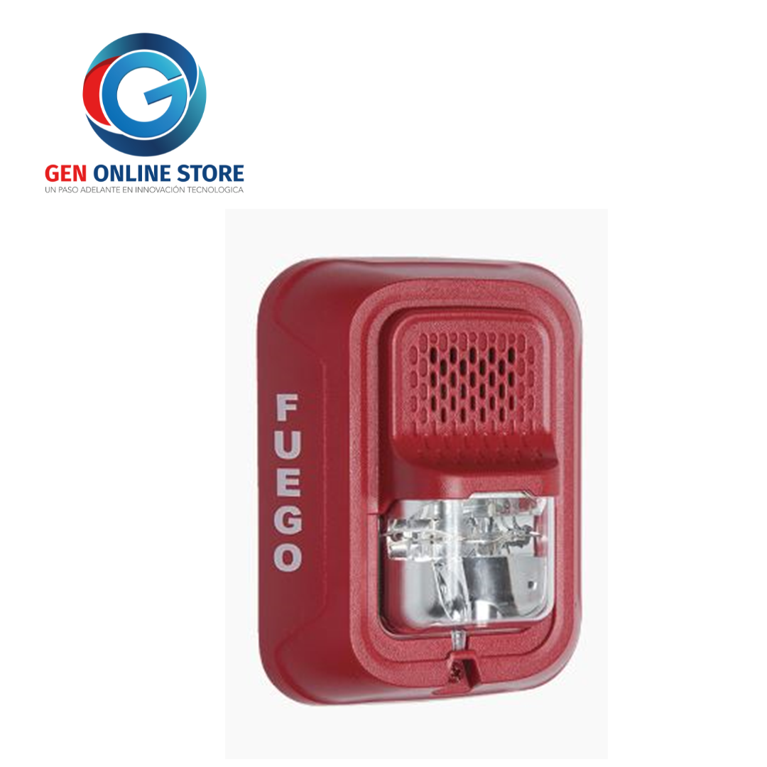 P2RL-SP Sirena Luz Estroboscópica Fire Lite