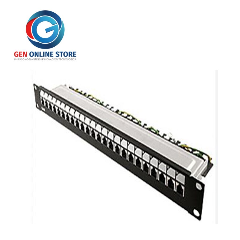 Herraje Patch Panel 24 Puertos CAT6A
